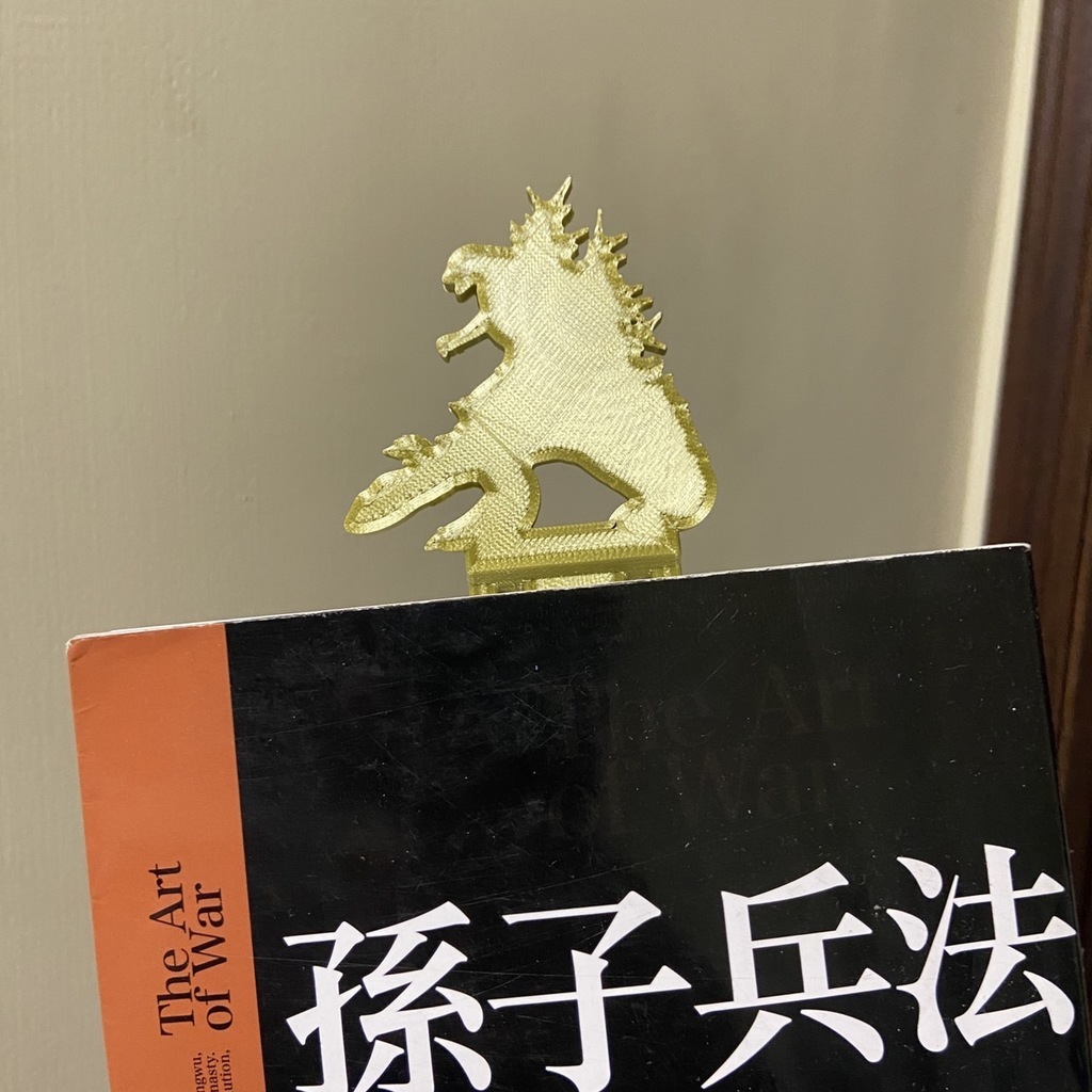 Free 3D file Latest_-1Godzilla_Bookmark 📚・3D printing idea to download ...