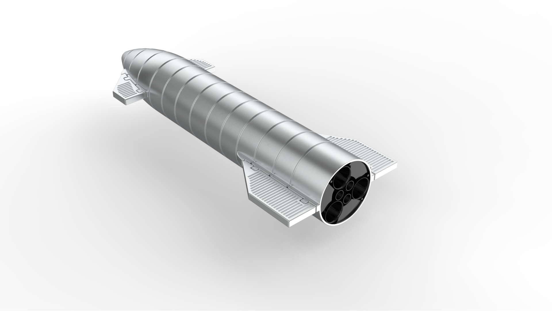 STL file SpaceX Starship & Superheavy (Scale 1:250) - 50cm・3D printing ...