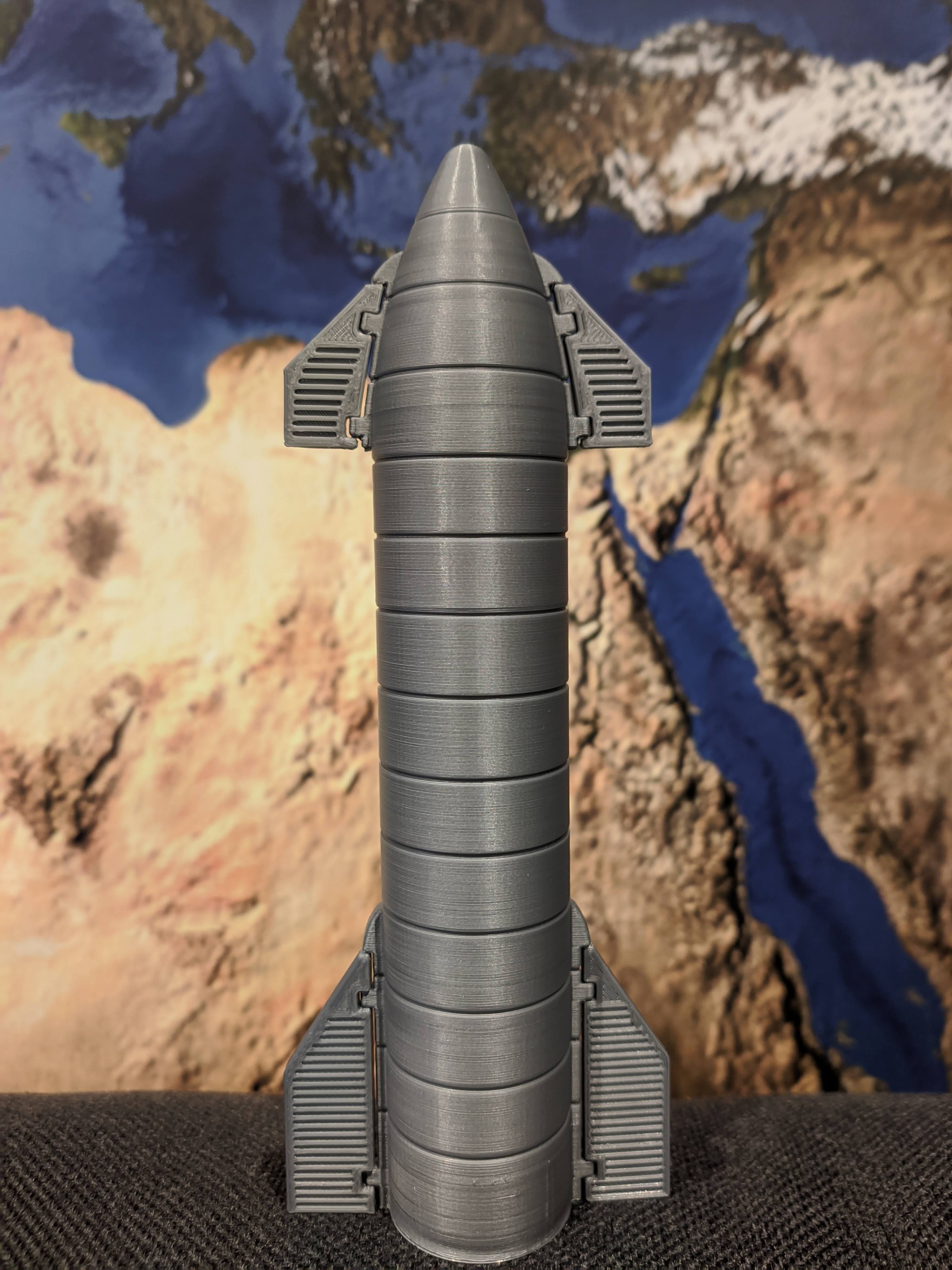 STL file SpaceX Starship & Superheavy (Scale 1:250) - 50cm・3D printing ...