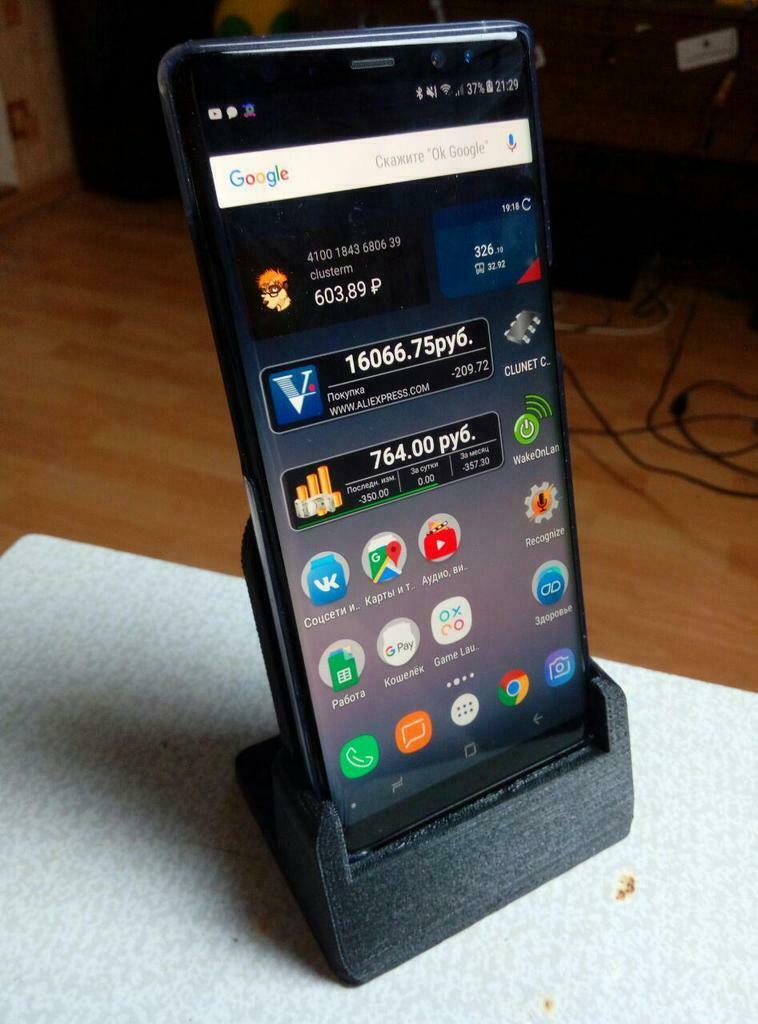 Free 3D file Dock Station (Cradle) for Galaxy Note 8・Template to ...