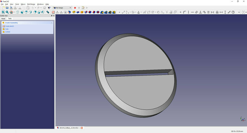 Free 3D file 28mm Round Base with 2mm x 25mm Slot・3D printing design to ...
