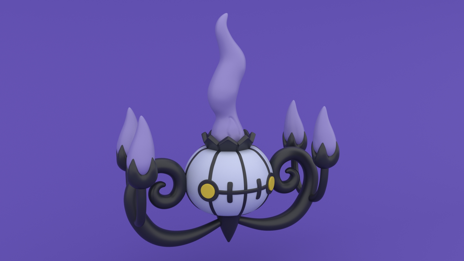 STL file Chandelure - Pokemon 3D Print Model・3D printable model to ...