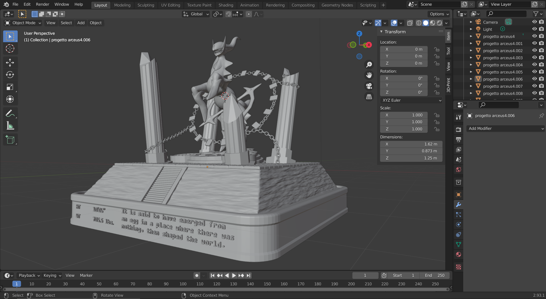 STL file Arceus Mount Coronet・3D print design to download・Cults