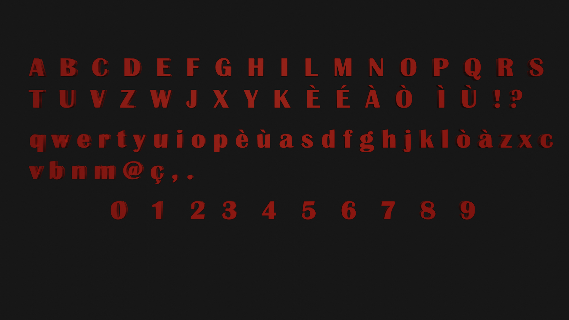 Latin Alphabet Letters Symbols