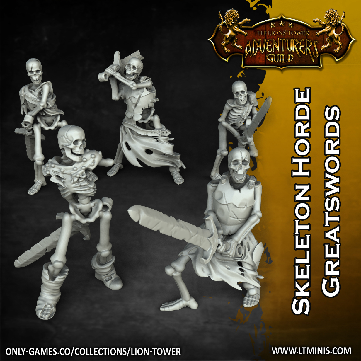3D file Skeleton Horde - 16 x 32mm scale skeleton miniatures 💀・3D print ...
