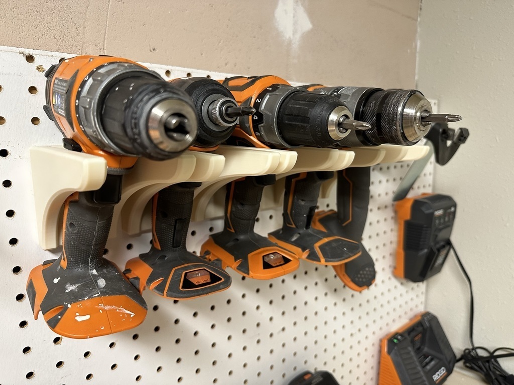 Free 3D file Ridgid Power Tool Pegboard Holders・3D print object to download・Cults