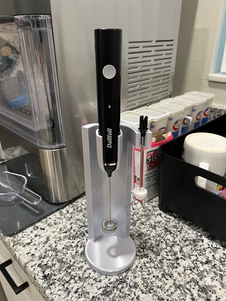 Free 3D file Coffee Frother Stirrer Beverage Drink Mixer Stand V2・3D ...
