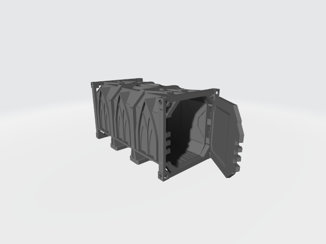 STL file Gothic Shipping Container・Model to download and 3D print・Cults