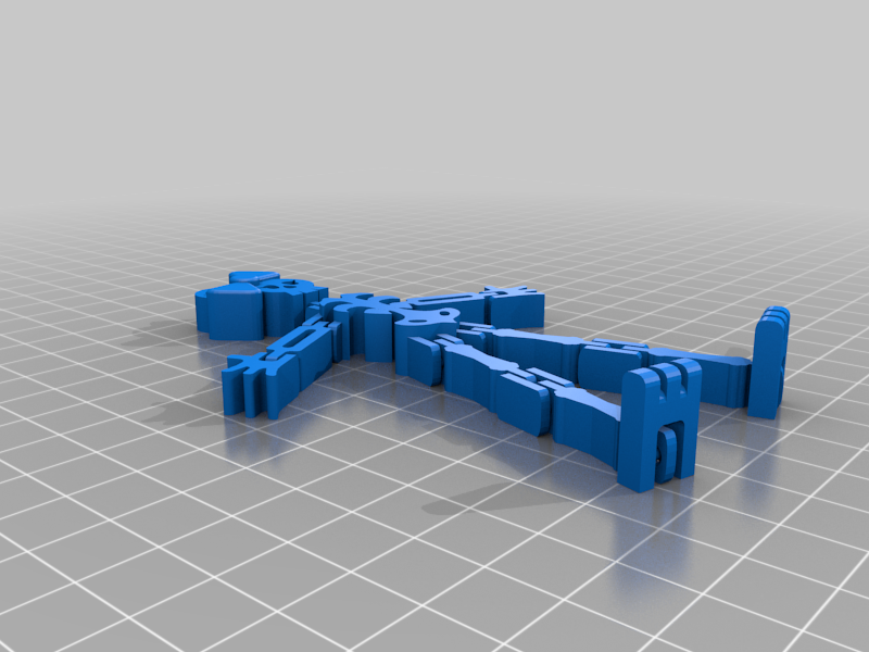 Free STL file Skeleton Key Chain (F)・3D printing template to download・Cults