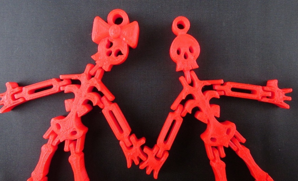 Free STL file Skeleton Key Chain (F)・3D printing template to download・Cults