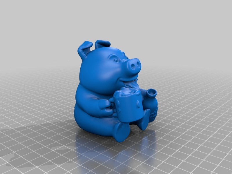 Free STL file 2019년 pig・3D print design to download・Cults