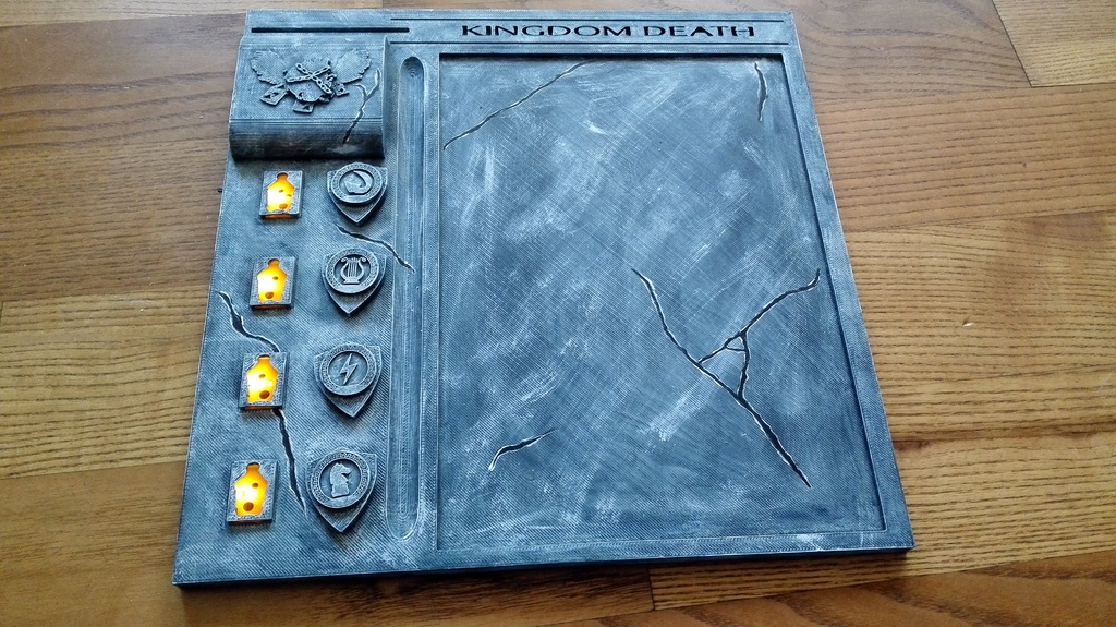 Free 3D file Kingdom Death Monster Survivor Board with LED・3D print ...