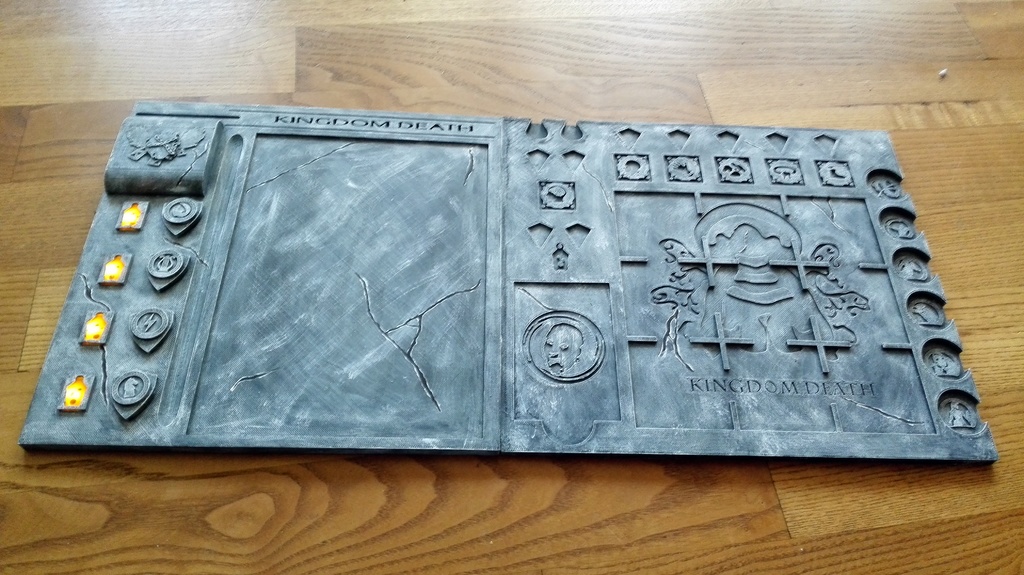 Free 3D file Kingdom Death Monster Survivor Board with LED・3D print ...