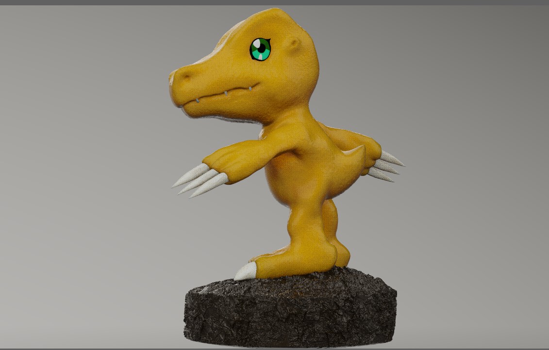 Archivo STL gratis Agumon (Digimon) 🐉・Plan de impresión en 3D para ...