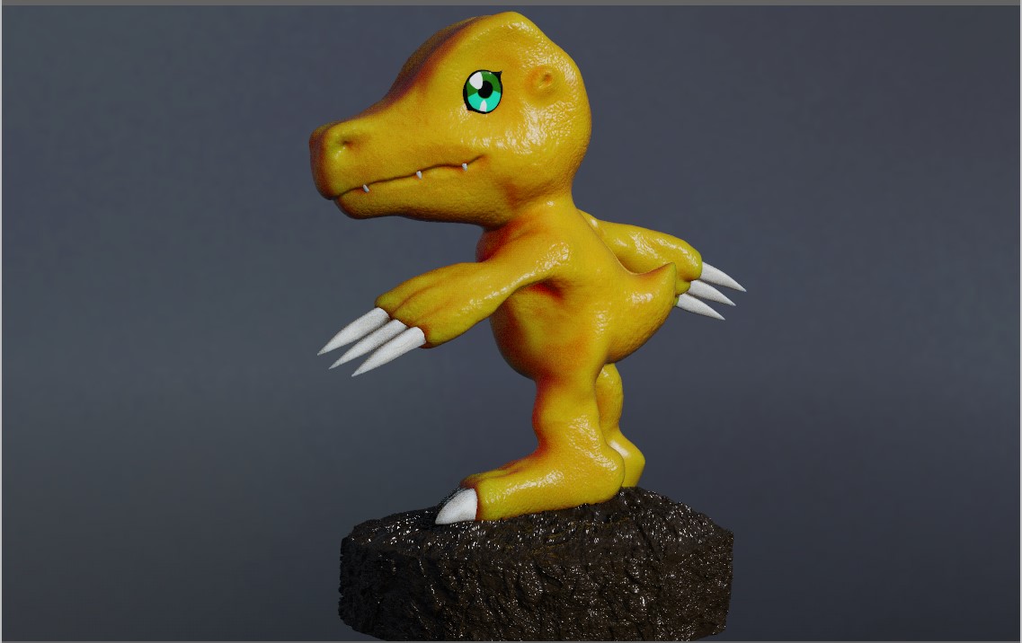 Archivo STL gratis Agumon (Digimon) 🐉・Plan de impresión en 3D para ...