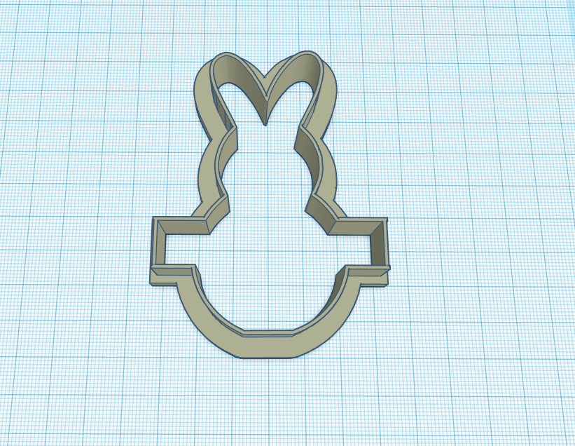 Free 3D file Bunny w/ Name Card Cookie Cutter・Template to download and ...