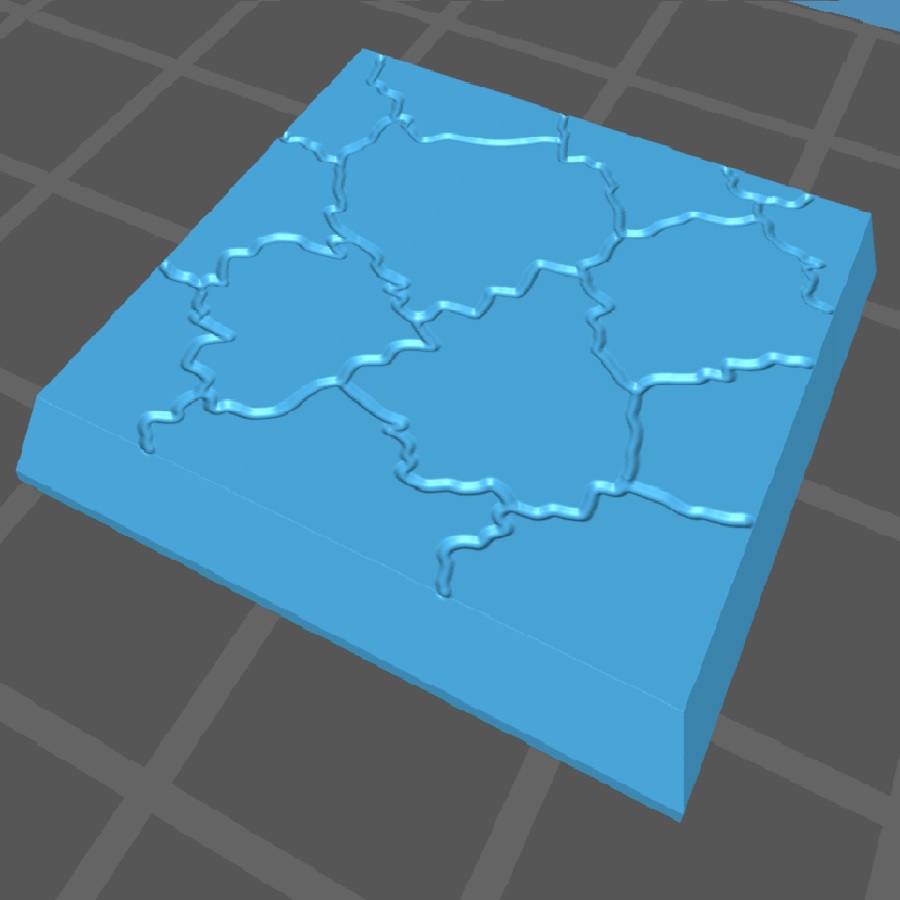 Free STL file Square Cracks Base 25x25・3D printable model to download・Cults