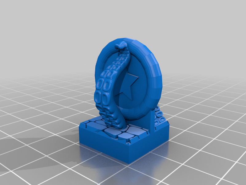 Free 3D file Arkham Horror Lead Investigator Token・Template to download ...