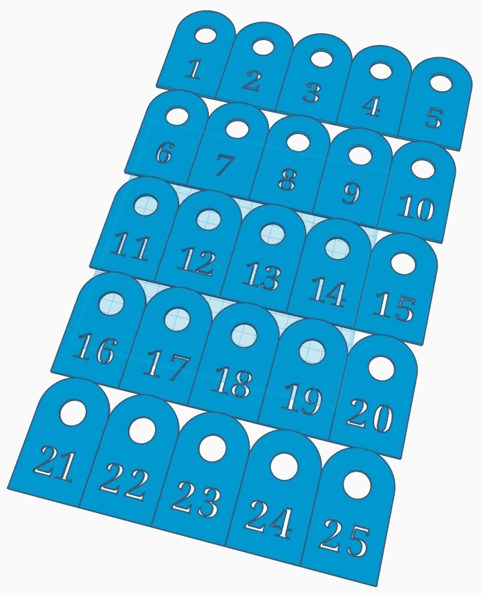 Free 3D file Christmas Calendar Tags - Lasercut 🎄・3D printer model to ...