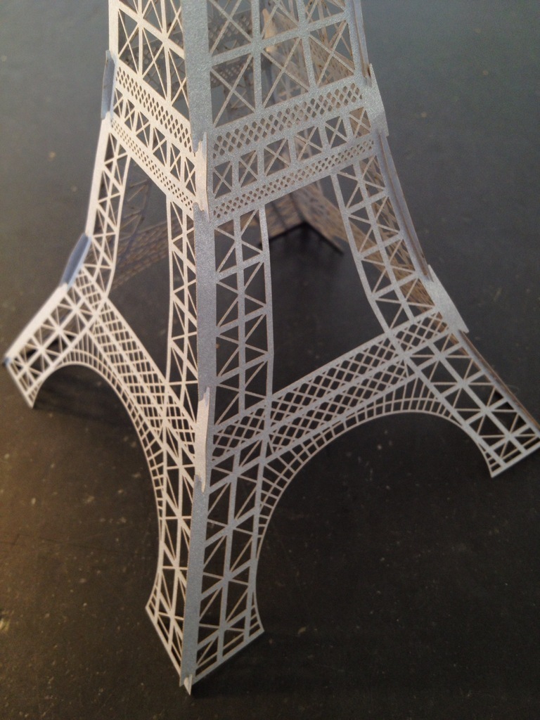 Free 3D file Eiffel Tower Paper Model 🇫🇷・3D printing model to download ...