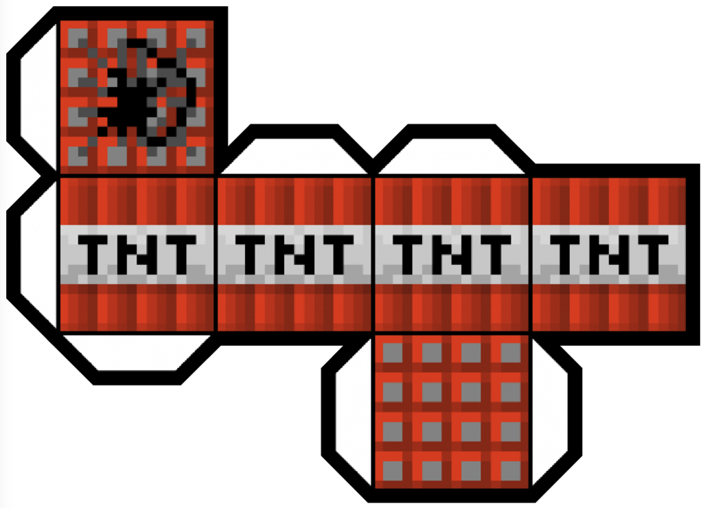 Archivo 3D gratis Papercraft Minecraft Bloque TNT (Lasercut) 🏗・Plan de ...