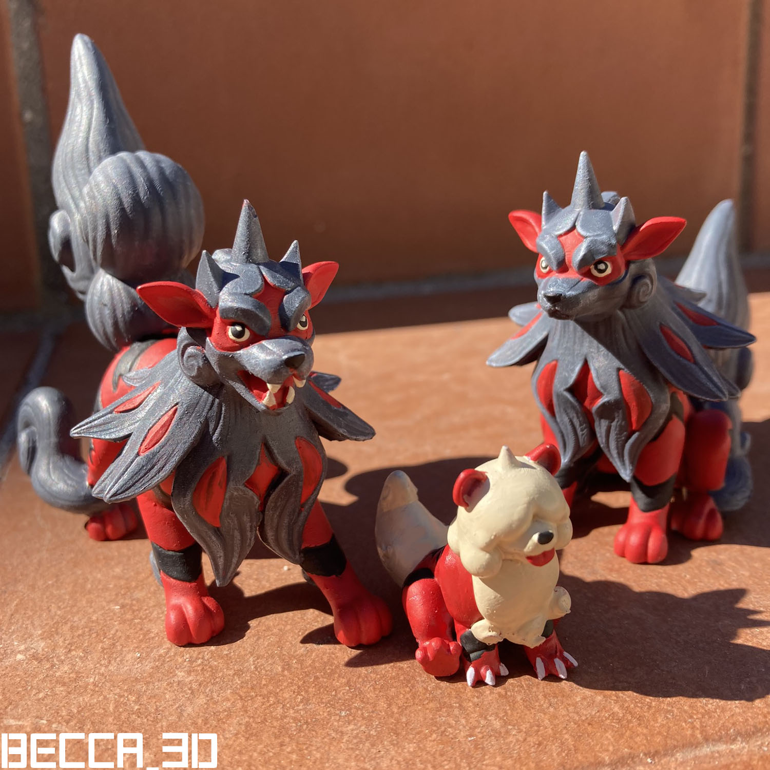 STL file Hisui Arcanine and Growlithe Pre supported・3D print design to ...