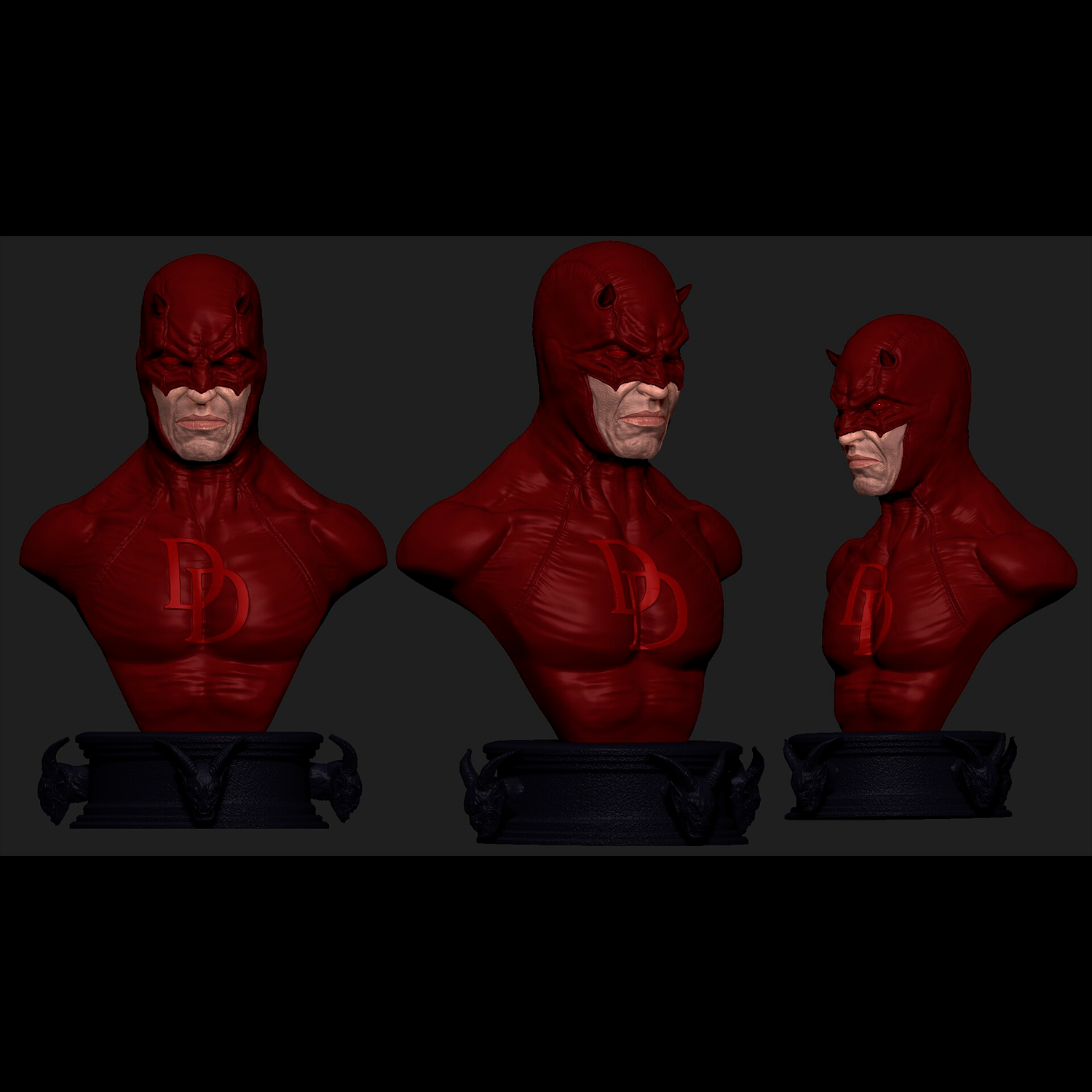 STL file Classic Daredevil Bust・3D print design to download・Cults