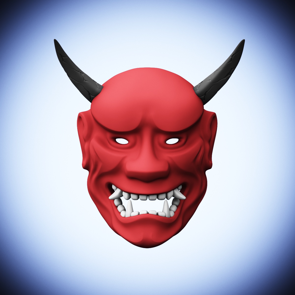 Archivo STL Máscara del Diablo Hannya・Modelo para descargar y imprimir ...