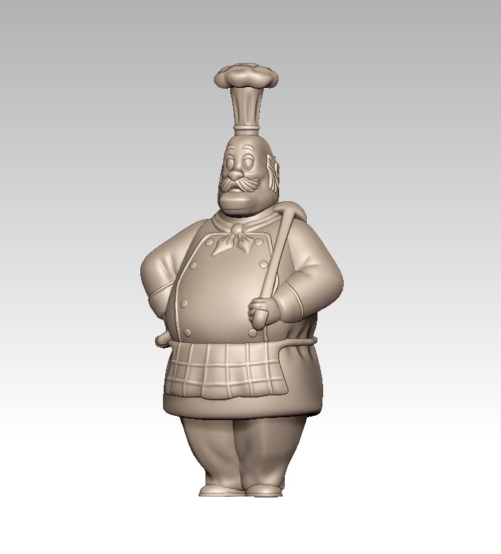 STL file chef cook・Template to download and 3D print・Cults