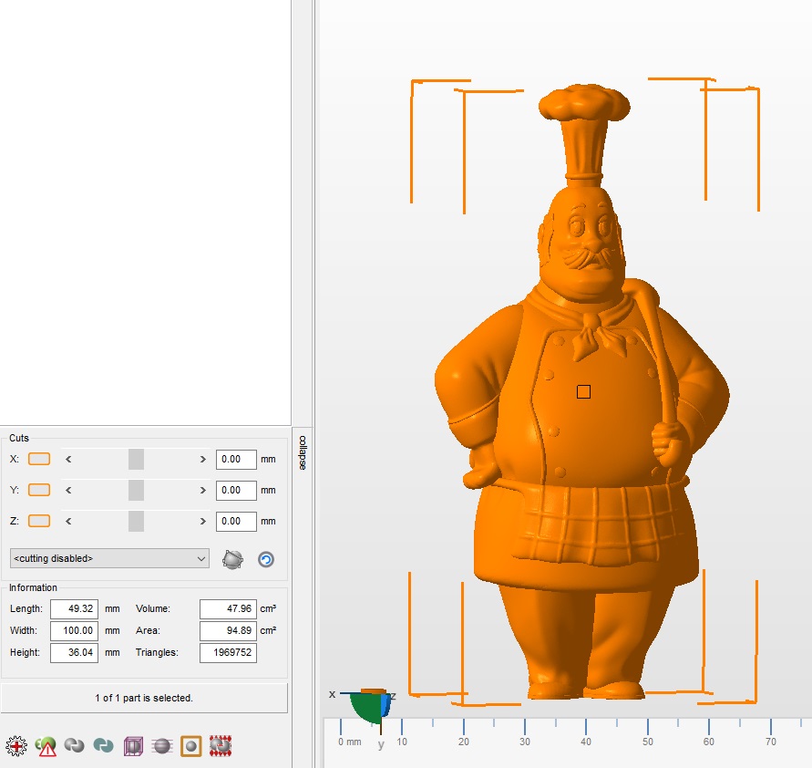 STL file chef cook・Template to download and 3D print・Cults