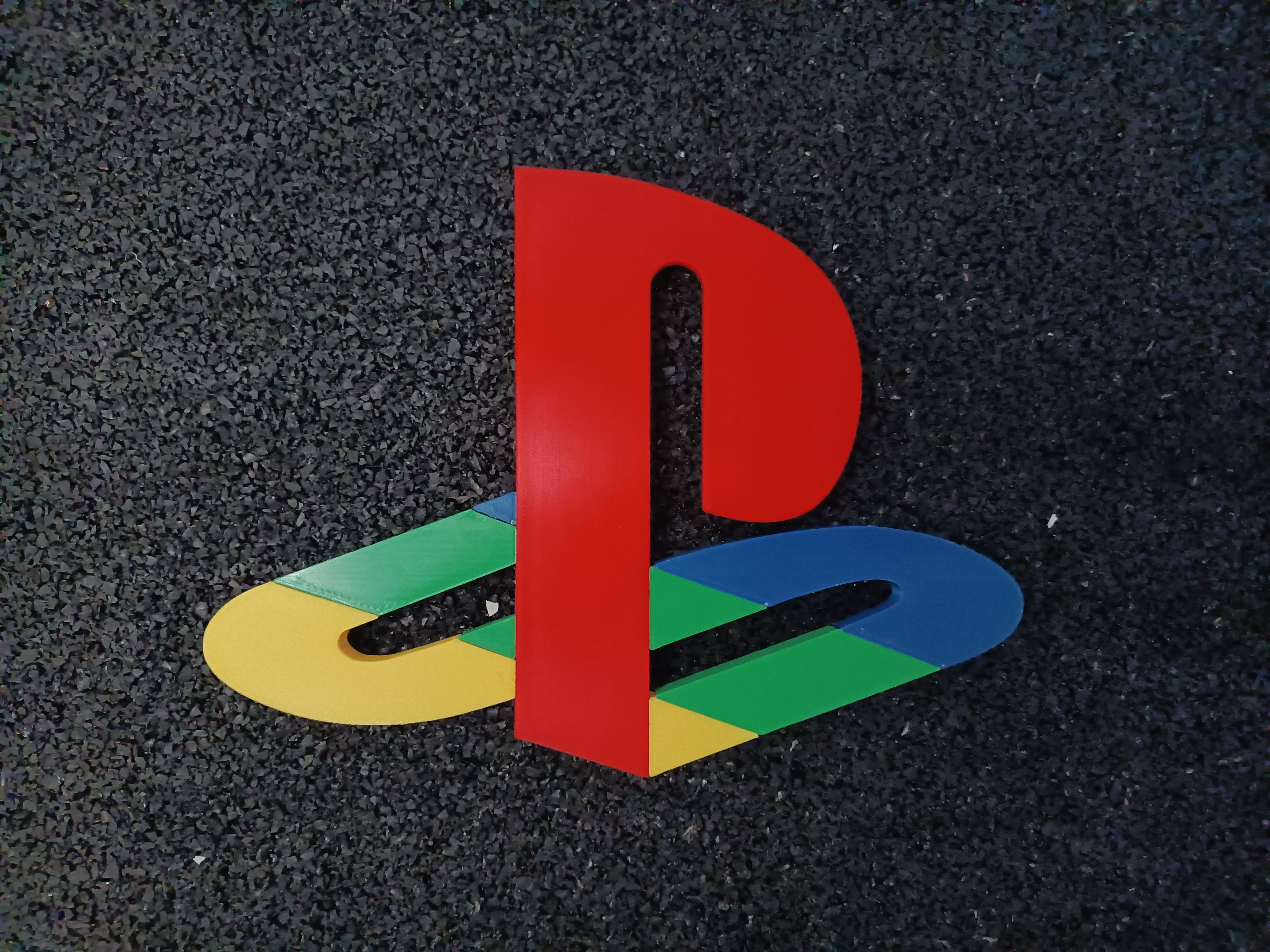 STL file PS1 Multicolor Logo・3D printer model to download・Cults