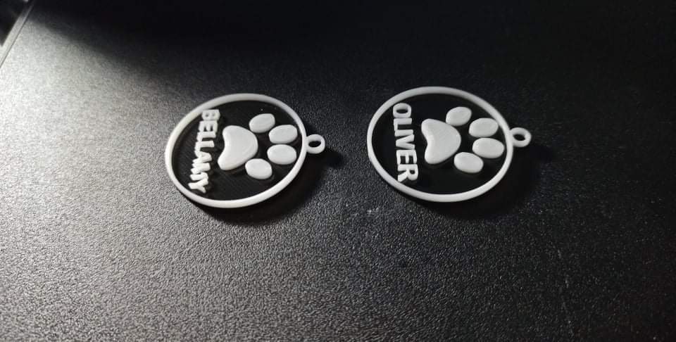STL file Pack/ Pack of dog or cat tags.・Template to download and 3D ...
