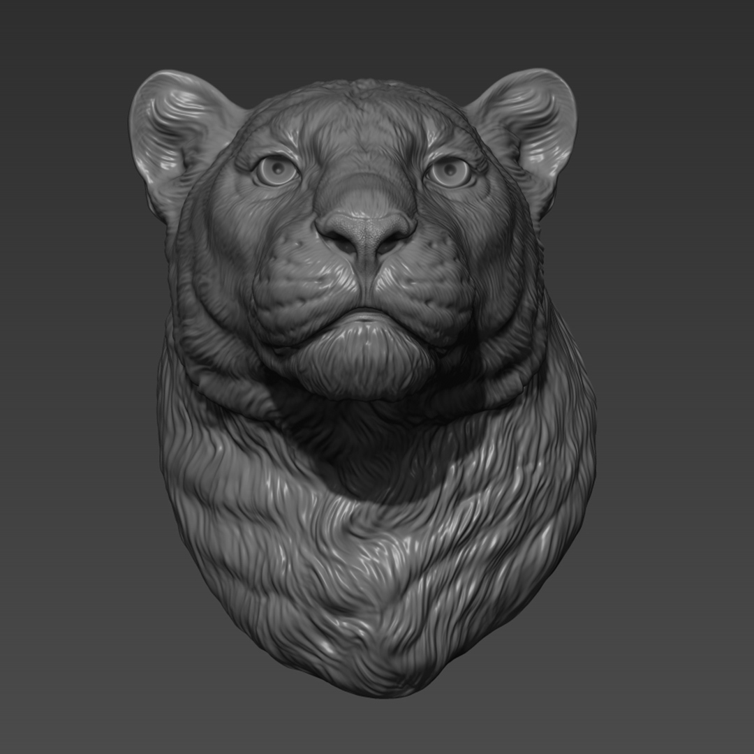 STL file Panther leopard head・3D printer model to download・Cults