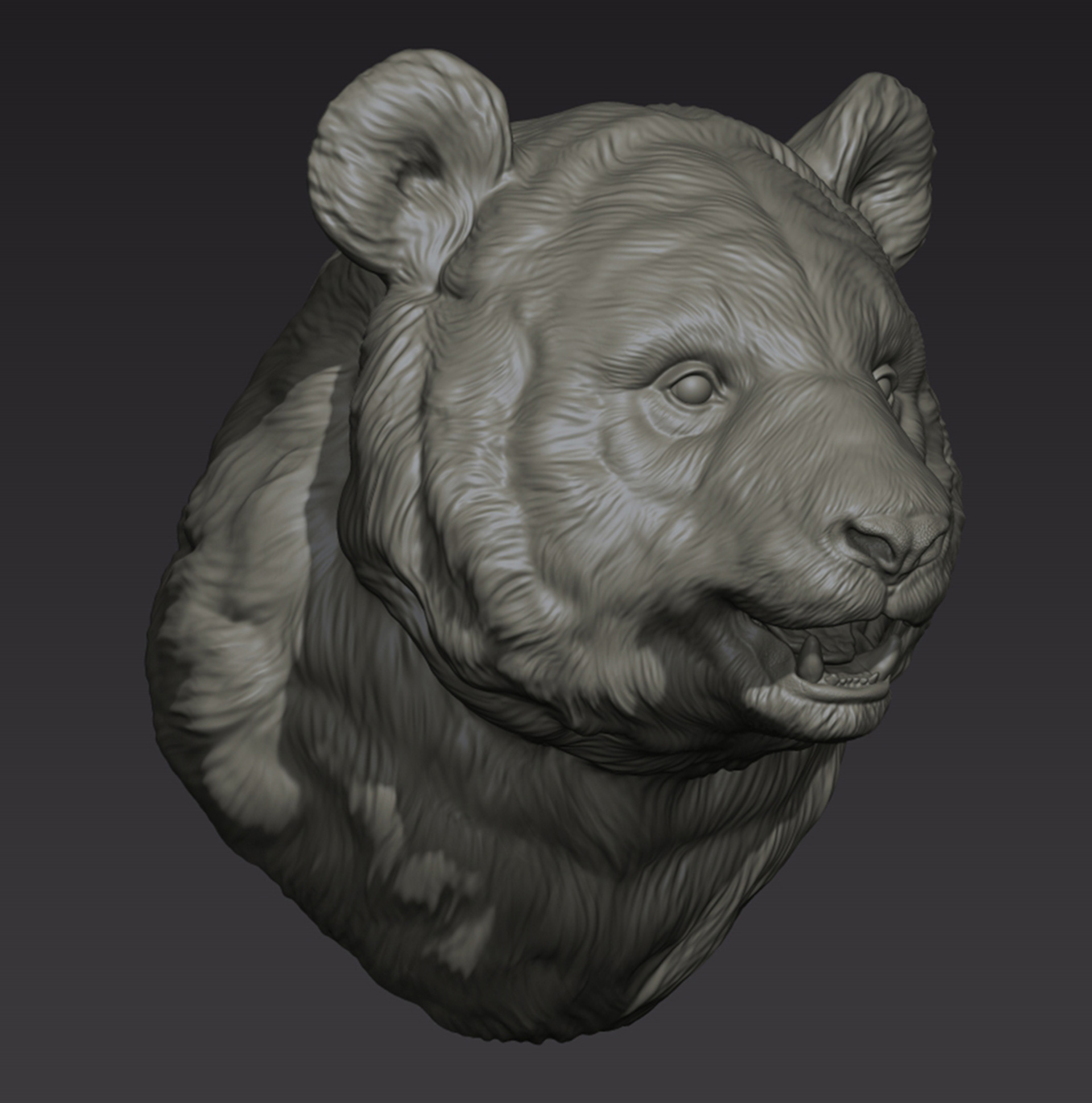 Файл STL Panda head・Дизайн 3D-печати для загрузки3D・Cults