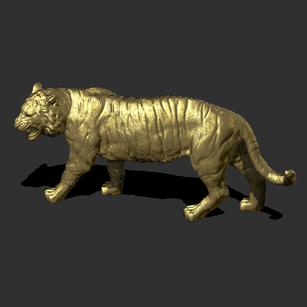 STL file Tiger statue 🐅・Design to download and 3D print・Cults