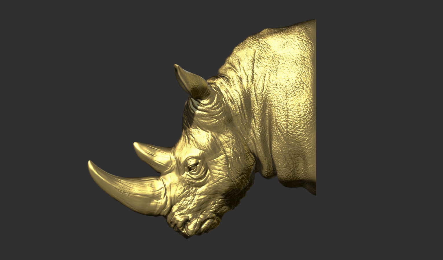 STL file Rhinoceros head 🦏・Template to download and 3D print・Cults