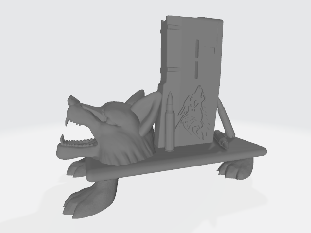 Free STL file The Wolf - AR 15 Display Stand・Model to download and 3D ...