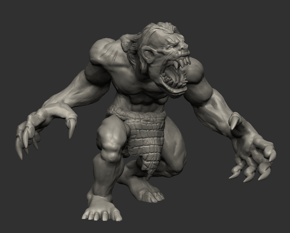 Free STL file Feral Ogre Set・3D printer model to download・Cults