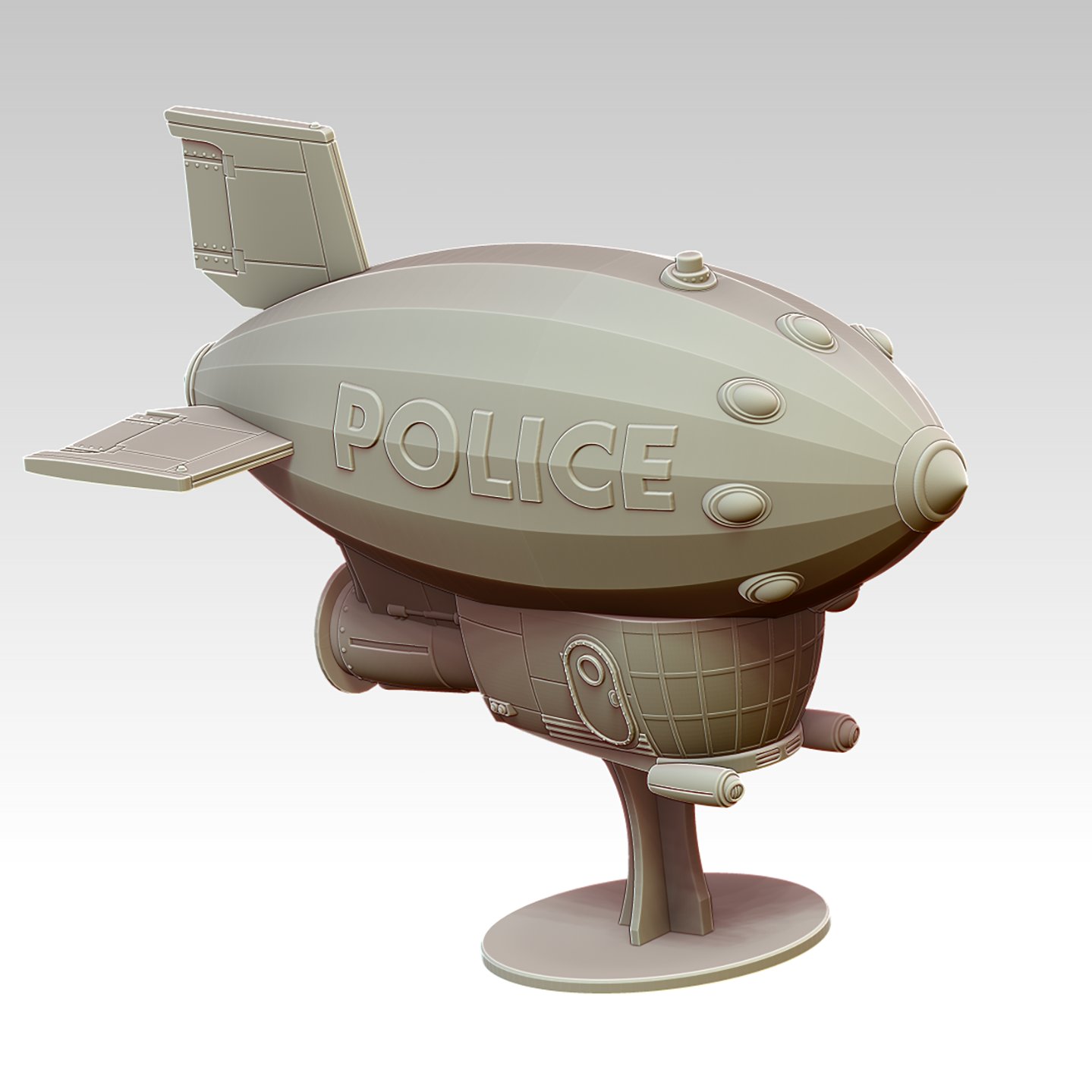 3D file Police Airship・3D print design to download・Cults
