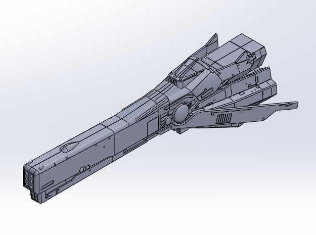 STL file Imperial Fast Battleship (788 UC era) (1:3000) in the LoGH ...
