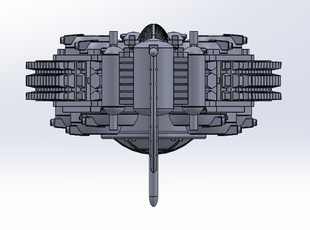 STL file Impetus (1:5000) of the Ades Federation in the Last Exile, Fam ...