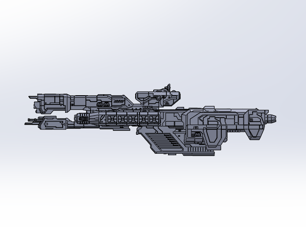 STL file Charon Class Frigate (1:3000) in the Halo 😇・3D printable model ...