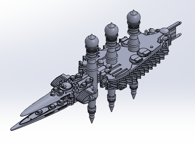 STL file Ursragna (1:4135) of the Ades Federation in the Last Exile ...