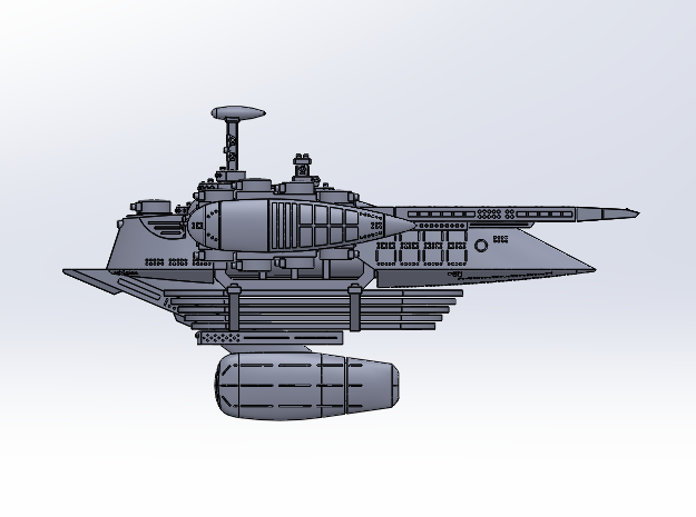 STL file Silvius(BattleMode) (1:1500) in the Last Exile, Fam the Silver ...