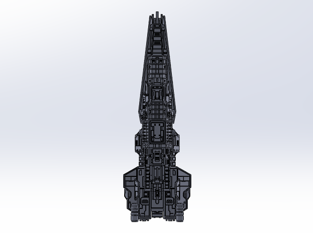 STL file Halberd Class Destroyer (1:3000) in the Halo 😇・Model to ...