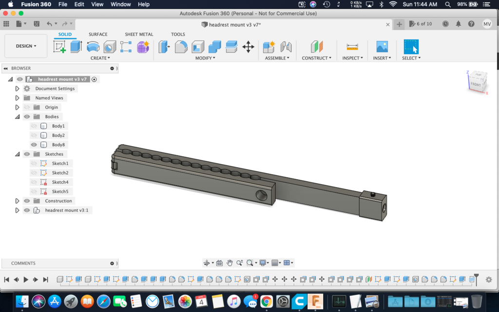 Free 3D file GoPro Headrest Mount・3D printing design to download・Cults