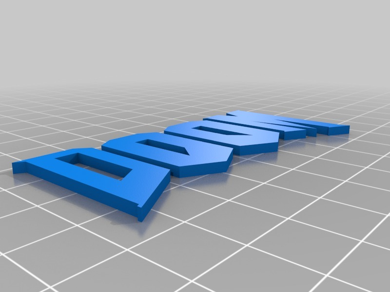 Free 3D file Doom gaming logo - Dual Extrusion・3D printer model to ...