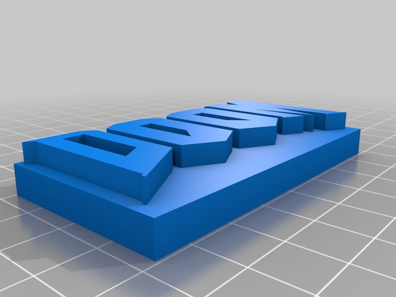 Free 3D file Doom gaming logo - Dual Extrusion・3D printer model to ...