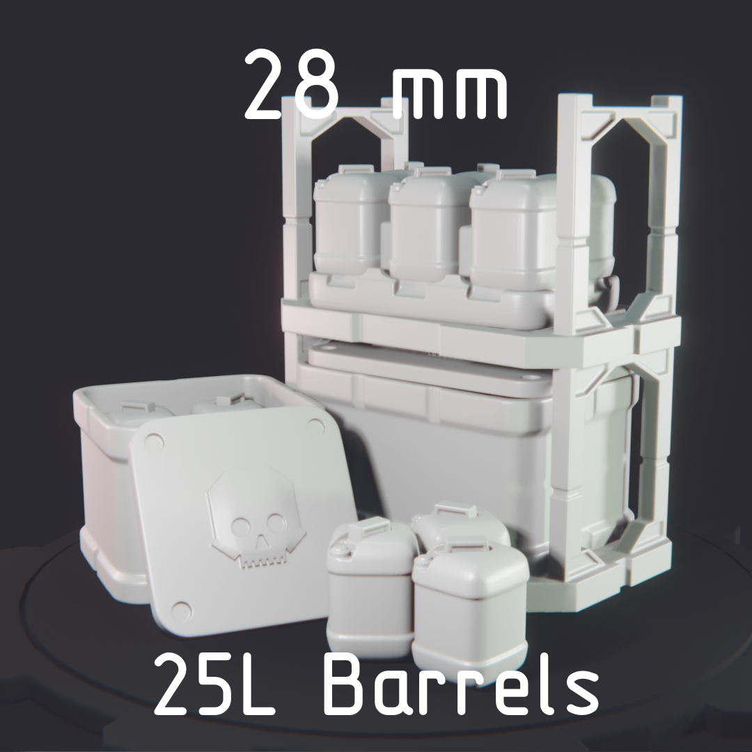 Free STL file 28mm 25L Barrels 🍾・3D print design to download・Cults