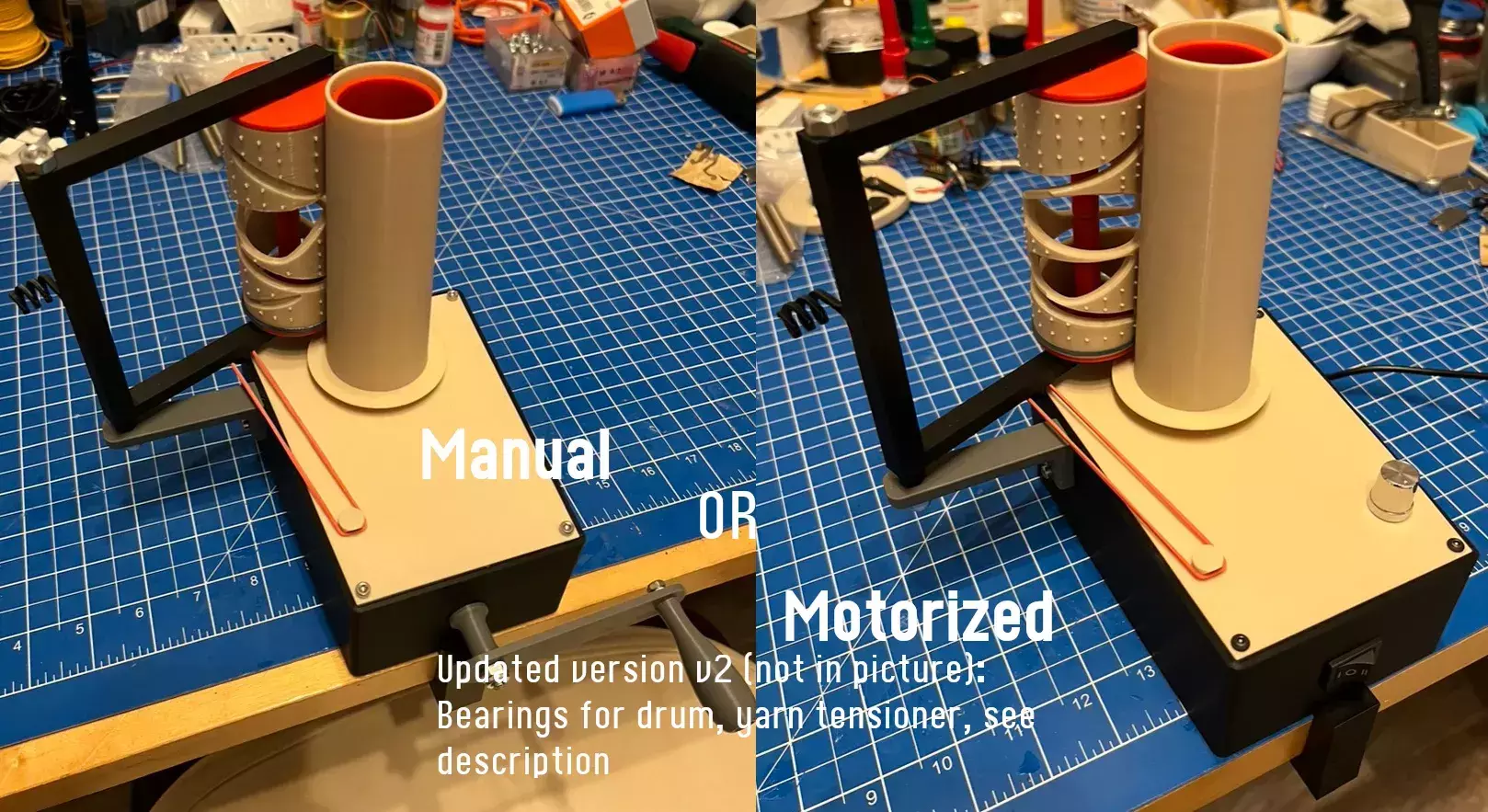 Free 3D file Yarn cone winder v2 - manual or motorized 🧶・3D printing ...